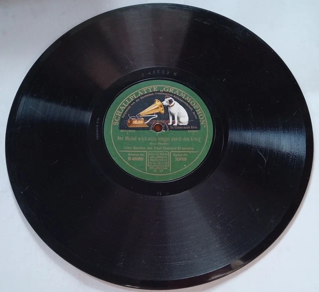 SELTEN OTTO REUTTER Der Michel Wird Nicht Klüger Schellackplatte 78Rpm ...