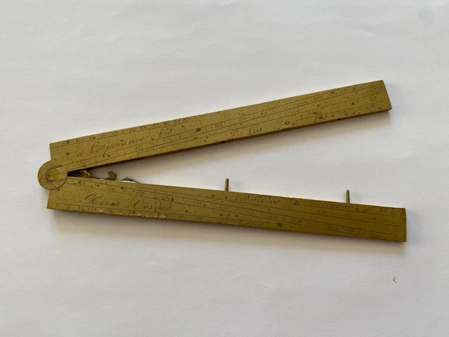 PIED DE ROI Roy Compas Proportion Signe A L'esperance Laiton Xviiie ...