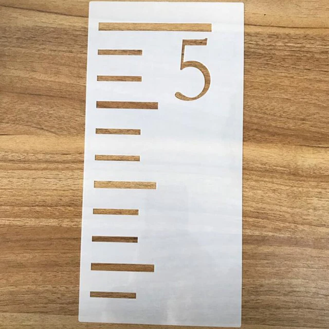 7 PCS KIDS Height Stencil Measurement Growth Chart Ruler Child Template ...