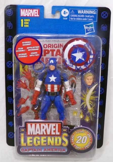 HASBRO MARVEL LEGENDS 20 Años Capitán América Figura De 6" Nueva EUR 85 ...