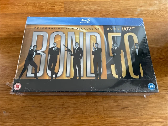 JAMES BOND - 50 Years of 007 (22 Films Blu-Ray Set, 2012) *New/Sealed ...