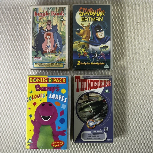 ANIMATED VHS BUNDLE Scooby Doo The Jungle Book Thunderbirds Barney’s £ ...