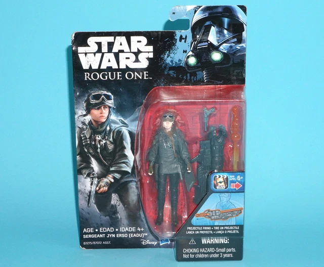 STAR WARS ROGUE One Sergeant Jyn Erso (Eadu) 3.75" Moc Mosc 2016 Hasbro ...
