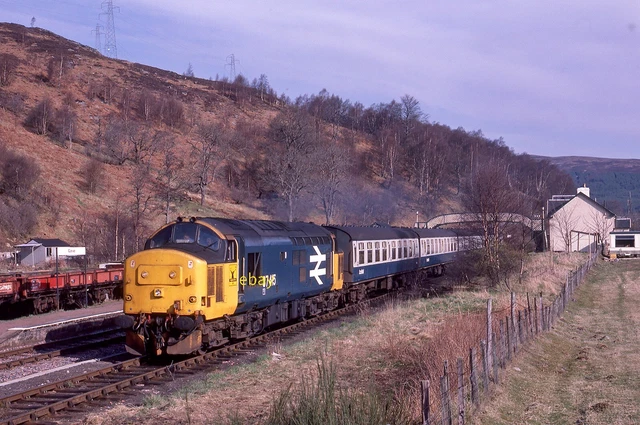 ORIGINAL 35MM SLIDE BR Class 37 no.37415 at Garve +rights for use £4.99 ...
