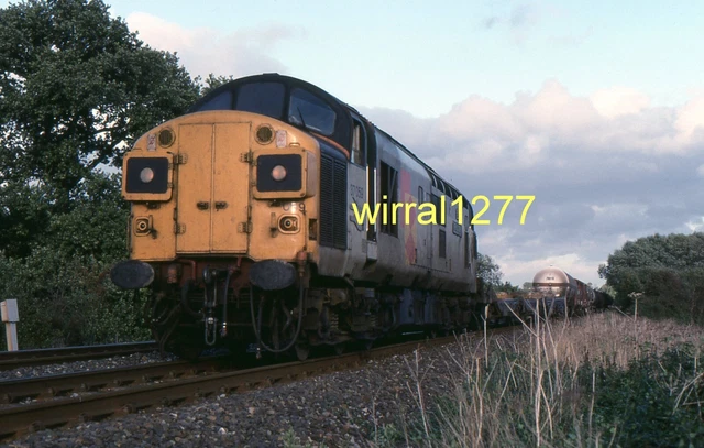 ORIGINAL RAILWAY SLIDE Class 37 37059 near Dean 22.09.89 £2.50 ...