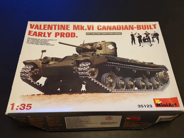 MINIART VALENTINE MK.VI Tank Early Prod 1:35 Military Model Kit ...