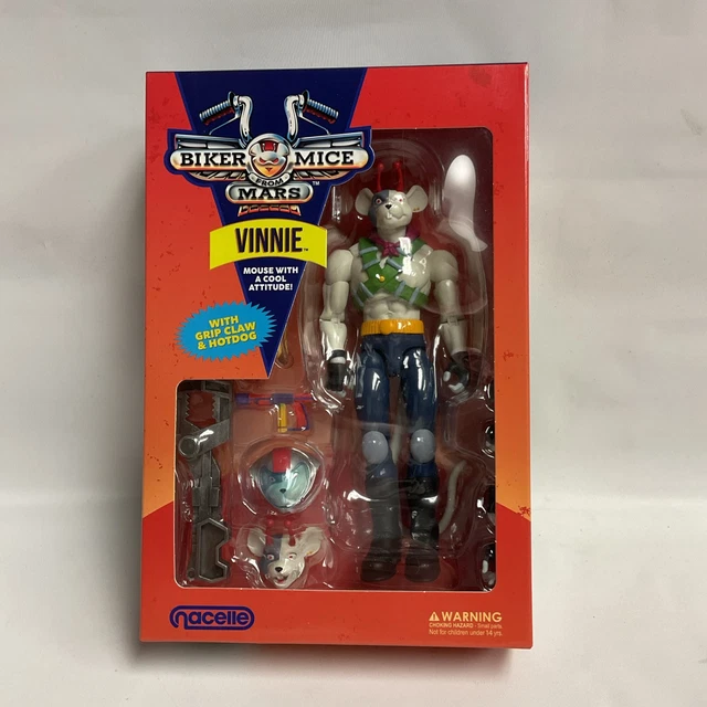 NACELLE NACELLEVERSE BIKER Mice From Mars Vinnie 7" Action Figure MIB ...