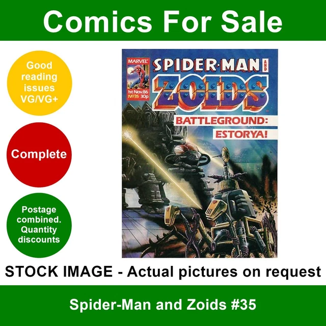 SPIDER-MAN AND ZOIDS #35 comic - VG/VG+ 01 Nov 1986 - Marvel UK EUR 13 ...