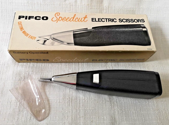 PIFCO VINTAGE SPEEDCUT Electric Scissors battery powered original Box ...