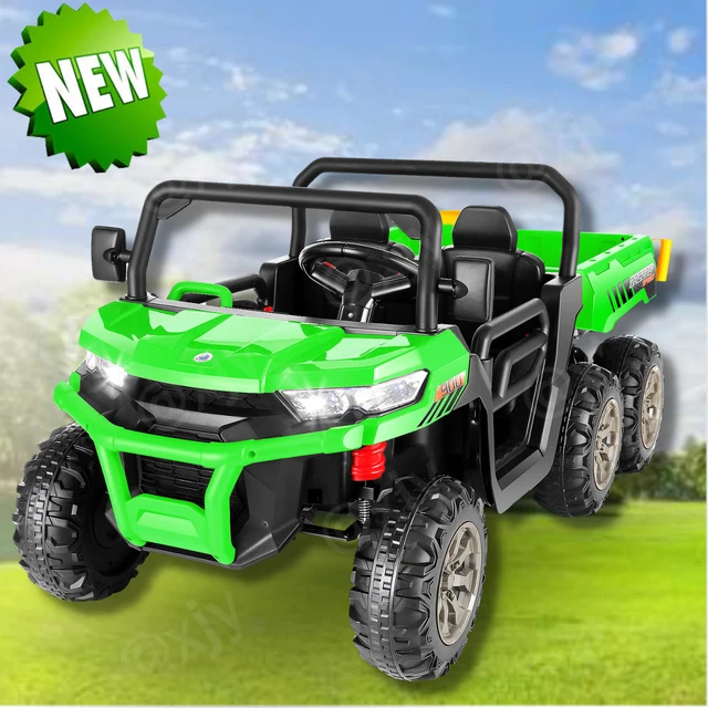 24V 4WD KIDS Ride on Dump Truck with Remote Control, 2 Seater Electric ...