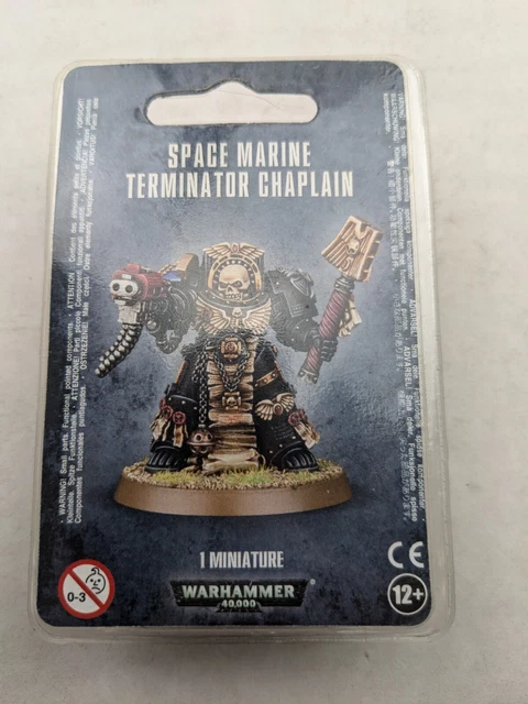 WARHAMMER 40K SPACE Marine Terminator Chaplain Finecast New Gw 48-62 ...
