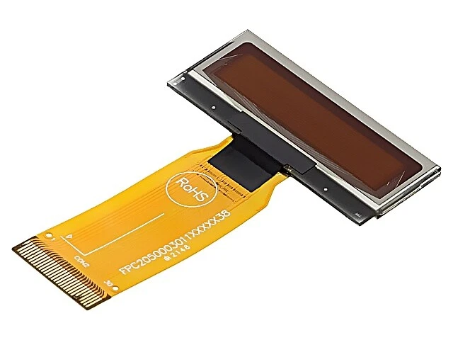 REX001602HWPP3N00000 DISPLAY: OLED alphanumerisch 16x2/2x16 Abm: 39 ...