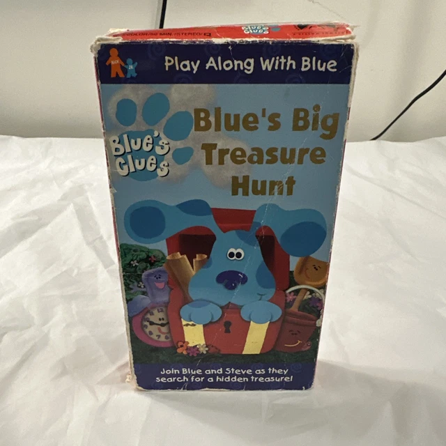 BLUE'S CLUES - Blues Big Treasure Hunt (VHS, 1999) Nick Jr. Tested ...