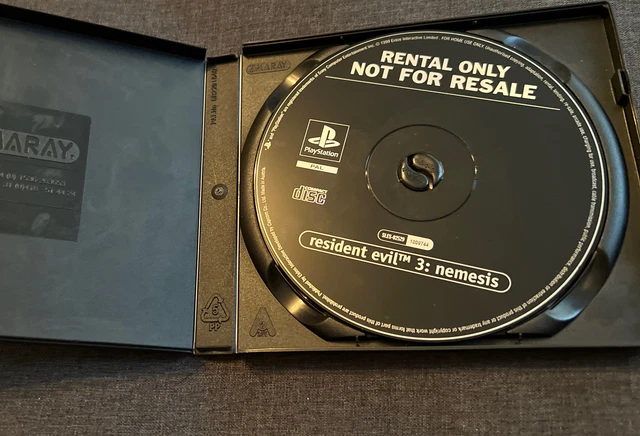 RESIDENT EVIL 3: Nemesis - Sony PlayStation 1 PS1 - Ex-Rental £50.00 - PicClick UK