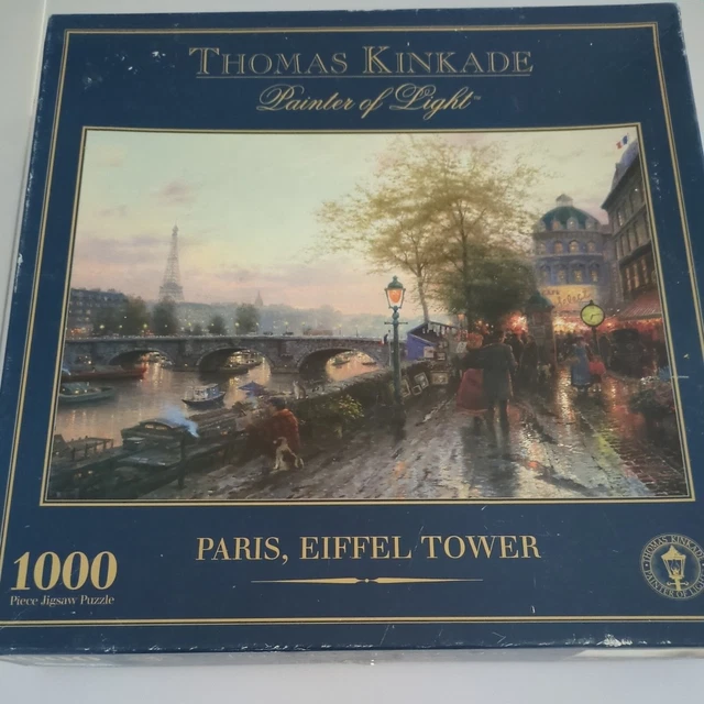 THOMAS KINKADE PAINTER of Light Paris Eiffel Tower 1000 Piece Jigsaw Puzzle G642 £10.00 ...