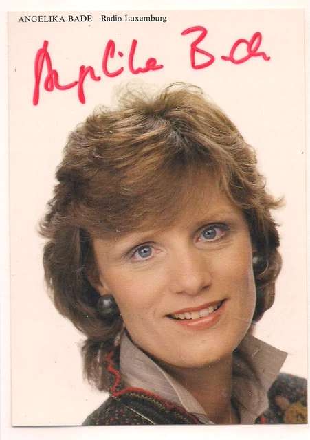 AUTOGRAMM ANGELIKA BADE Moderatorin RTL Originalunterschrift EUR 1,80 ...
