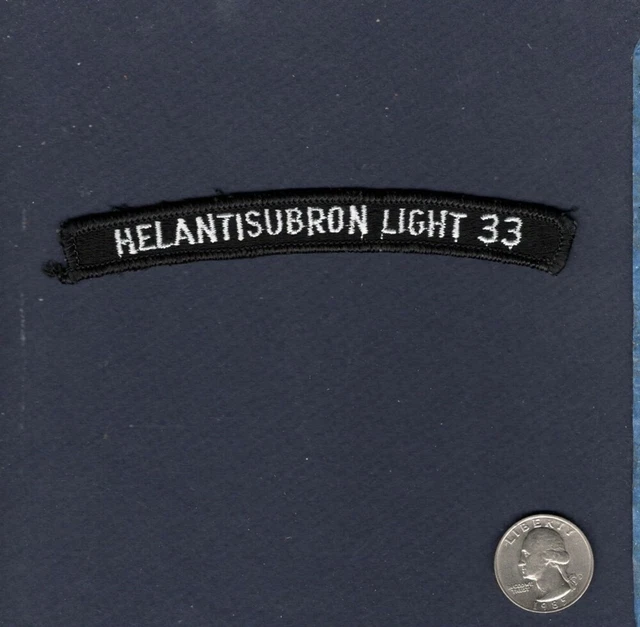 HSL-33 SEASNAKES US NAVY Enlisted Uniform Helicopter Squadron Rocker ...