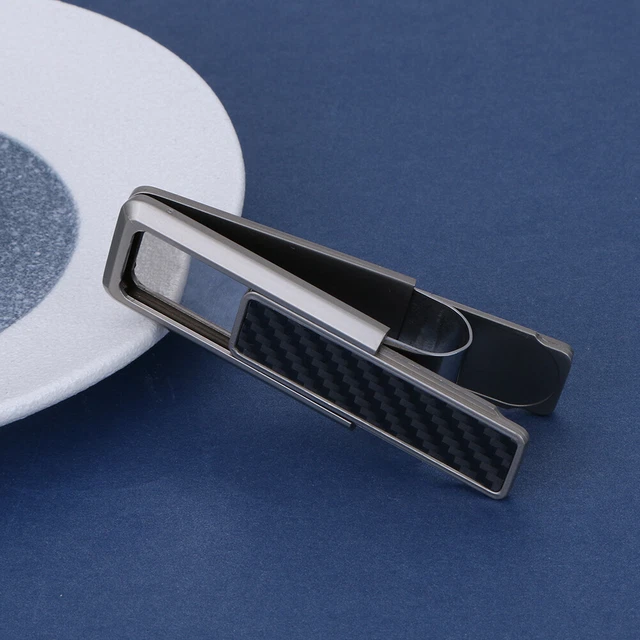 STAINLESS STEEL MONEY Clip Mini Double Sided Purse Card Clip for ...