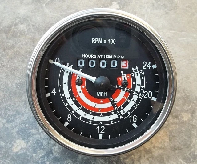 MASSEY FERGUSON MPH Tachometer for MF 35, MF 35X 890421M92, 829222M92 ...