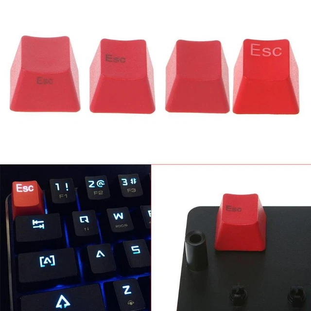 MECHANICAL KEYBOARD KEY Cap PBT Personality R4 Keycap RED ESC Dye Sub ...