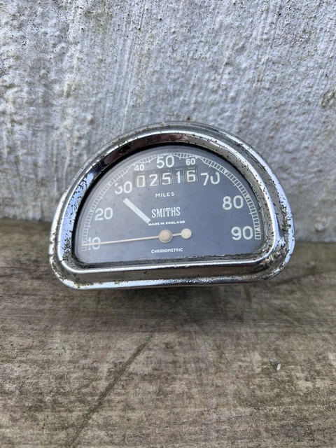 SMITHS CHRONOMETRIC SPEEDOMETER 90mph SC1102/06 BSA Bantam Norton D ...