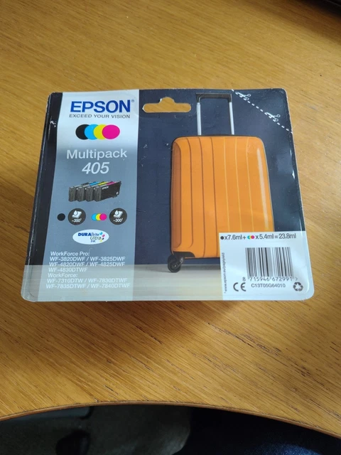 GENUINE ORIGINAL EPSON 405 BCMY Ink Cartridges Multipack. Boxed ...