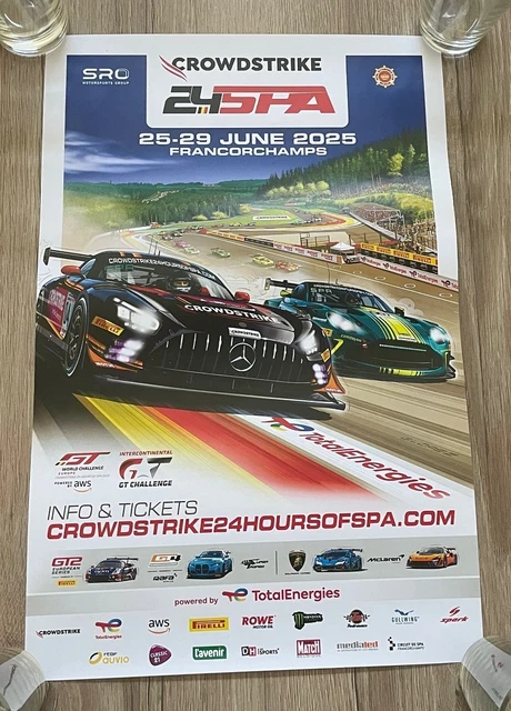 GT3 POSTER 24H Spa 2025 GTWC Nürburgring DTM Offizielles Motiv SRO ...