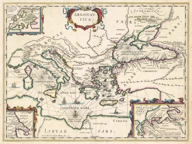 ANTIQUE MAP &ARGONAUTICA& (Eastern Mediterranean) Jan Jansson, c.1700 £ ...