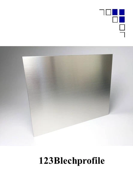 TOLE EN ACIER Inox 2mm Anniversaire 1.4301 V2A Découpages Plaque EUR 2 ...