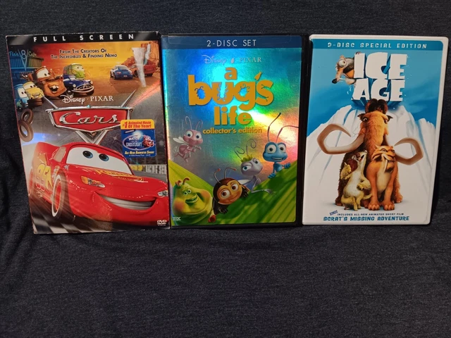 CARS , ICE Age , A Bug's Life Movie Lot Pixar Fox Dreamworks DVD £5.45 ...