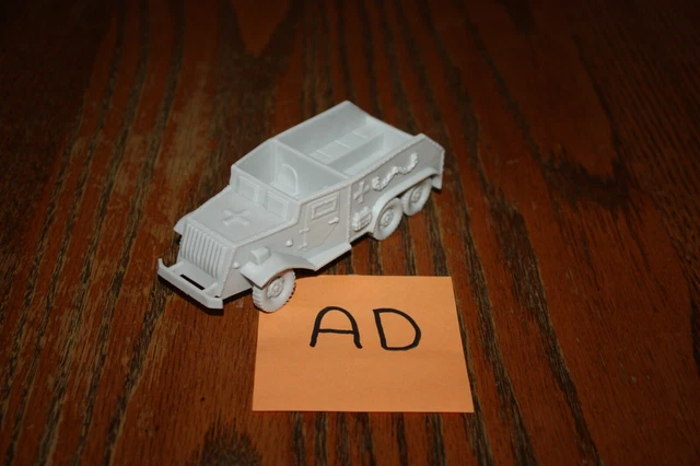 VINTAGE MARX BATTLEGROUND Light Gray German Army Half-Track AD - MPC ...