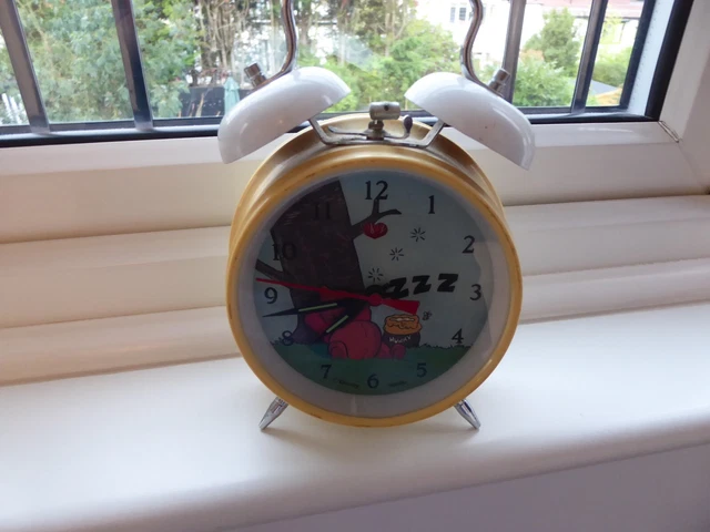 DISNEY WINNIE THE Pooh Alarm Clock Apollo 1900's £6.00 - PicClick UK