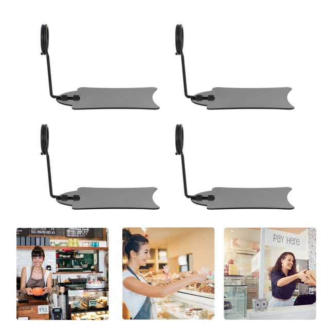 5 PCS LABEL Display Holder Bakery Price Tag Clip Desk Sign Stand £10.29 ...