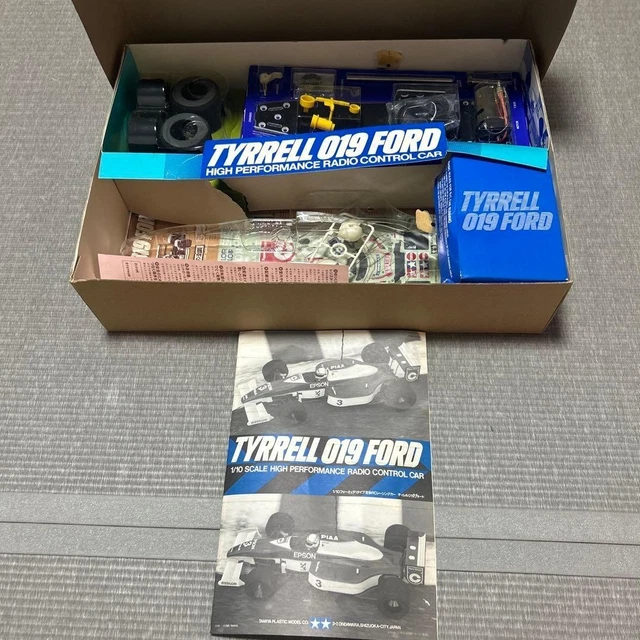 VINTAGE TAMIYA 1/10 RC Tyrell 019 Ford Electric Racing Car Kit Rare ...