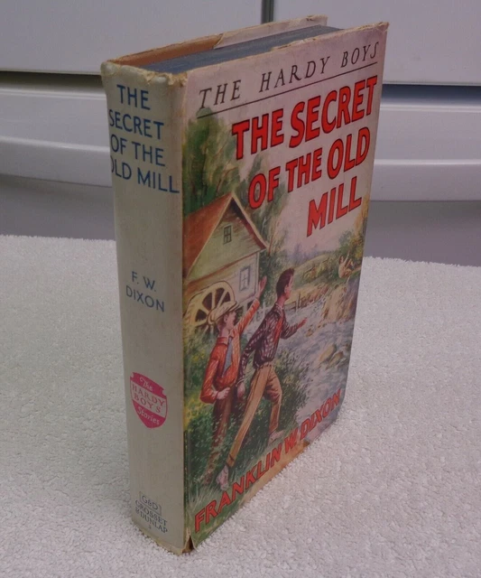 HARDY BOYS #3 The Secret Of The Old Mill Book 1937B-18 & White Spine DJ ...
