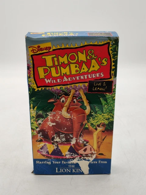 DISNEY-TIMON & PUMBAA'S Wild Adventures - Live and Learn (VHS, 1996) £5 ...