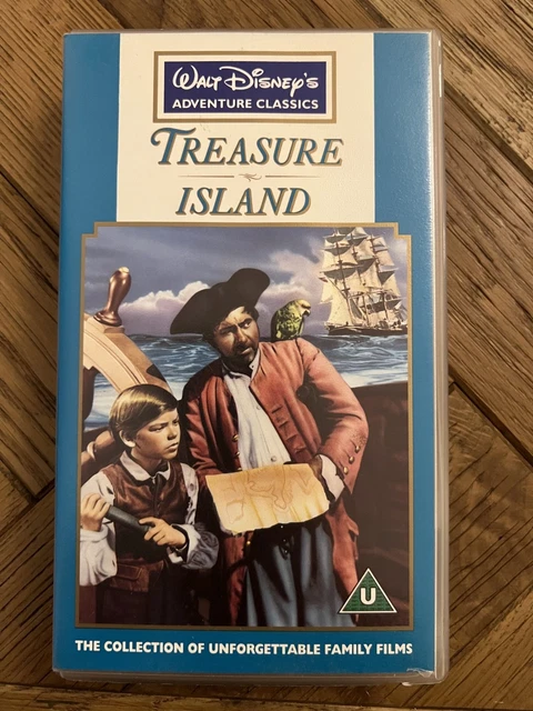 TREASURE ISLAND - VHS Video Tape Film Walt Disney Adventure Classics ...