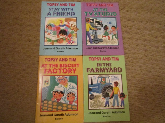 TOPSY AND TIM Handy Books Stay With A Friend Tv Studio Biscuit Factory ...