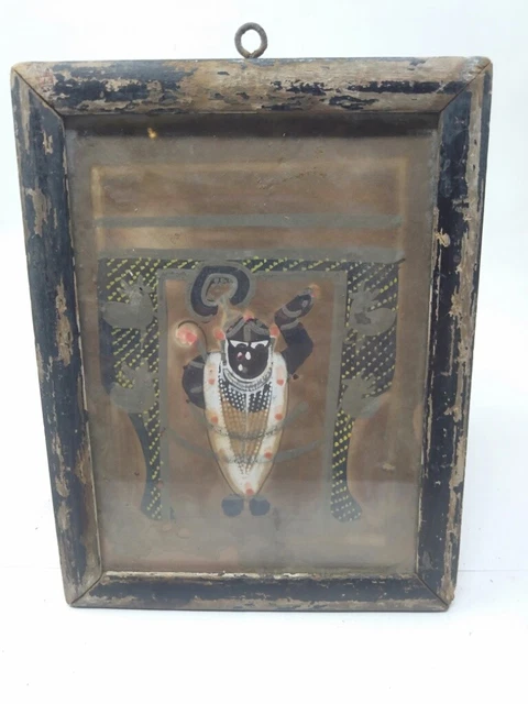 COLLECTIBLE OLD ORIGINAL Painting Of Hindu God Shri Dwarkanath Ji ...