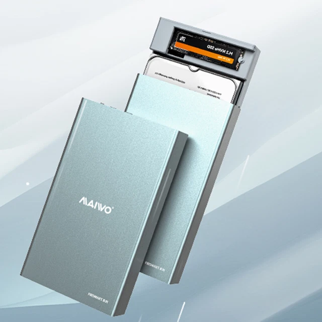 MY# DUAL BAY Enclosure Cloner Closure per M.2 NVMe e disco rigido SATA ...