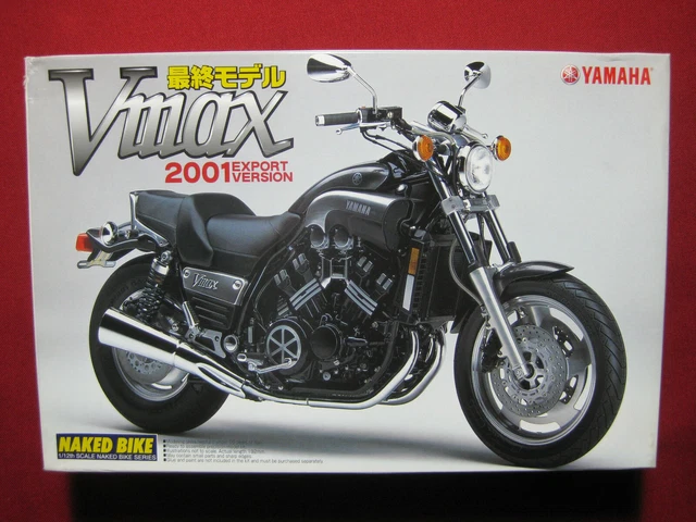 YAMAHA VMAX 2001 Export Version Aoshima 1:12 Scale Model Kit Bike ...