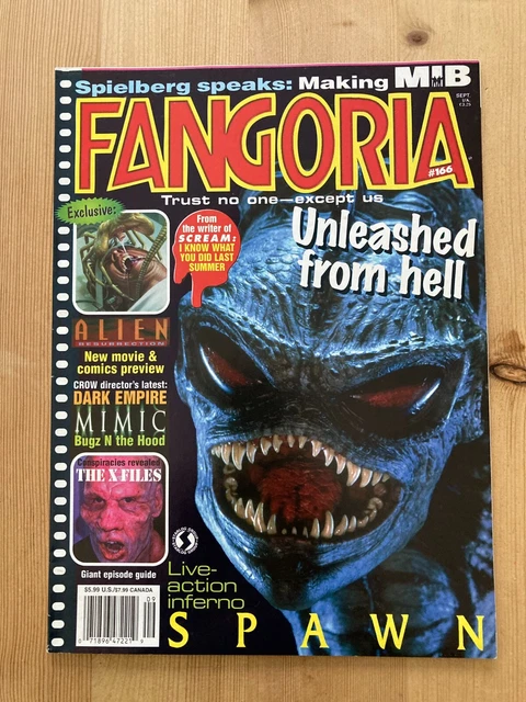 FANGORIA #166 HORROR Magazine SPAWN, Mimic, Alien Resurrection 1997 £4. ...