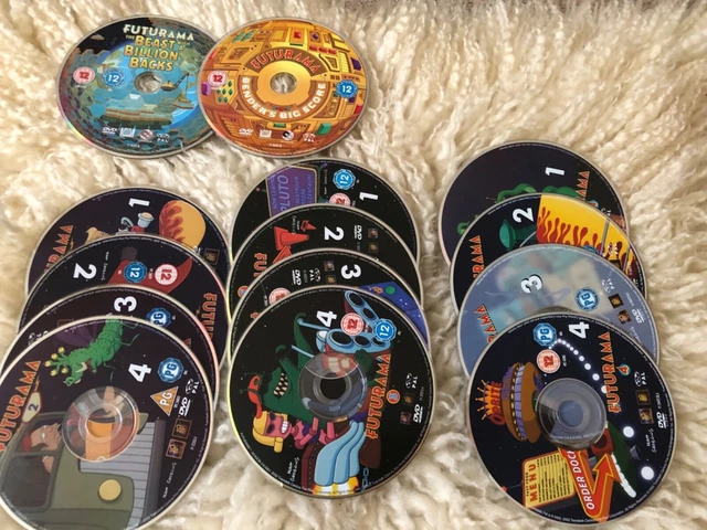 FUTURAMA S2 S3,S4+BENDERS BIG SCORE,BEAST WITH BILLION BACKS LOOSE DVD ...