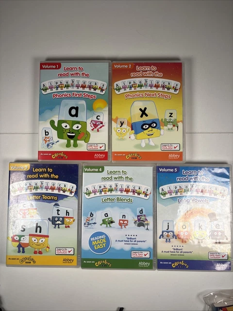 ALPHABLOCKS DVD VOL 1-5 Complete Collection Set CBeebies Educational £ ...