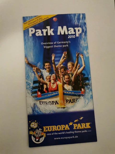EUROPA PARK THEME Park Map 2010 (English) £10.50 - PicClick UK