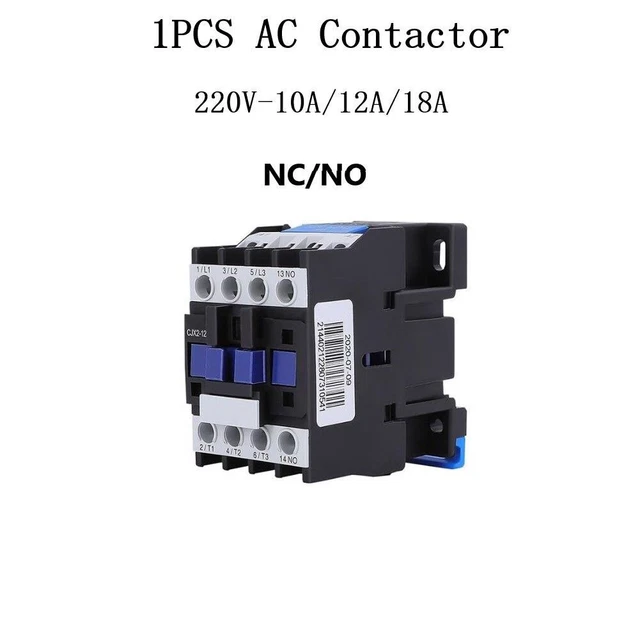 BRAND NEW AC Contactor Power Contactor 220V 50Hz 35mm DIN Rail Plastic ...