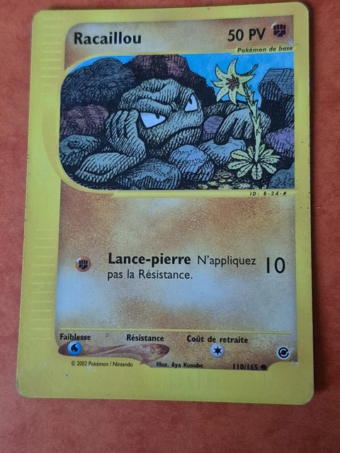 CARTE POKÉMON RACAILLOU 110/165 Expédition EUR 3,99 - PicClick FR