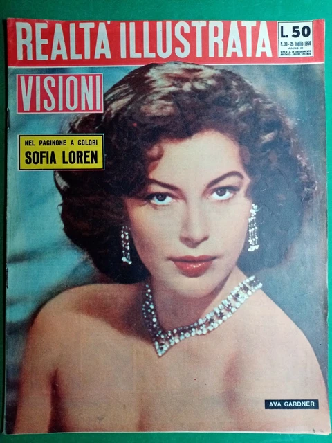 REVUE N. 30 Réalité Illustrée Avec Ava Gardner Et Poster Sofia Loren ...
