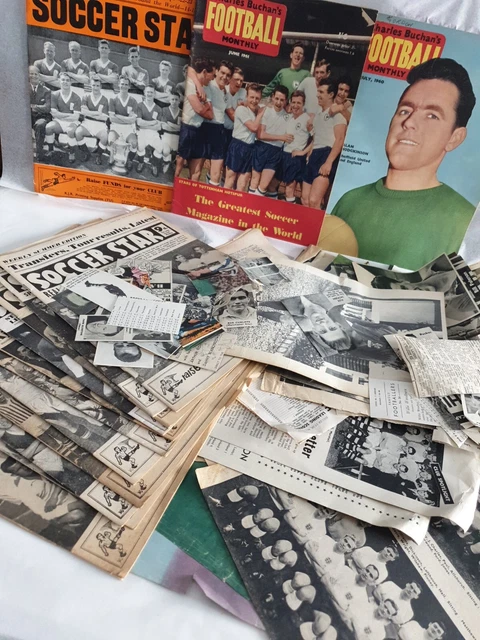 VINTAGE FOOTBALL MAGAZINES 1950s 60s Charles Buchans for scrapbooking ...
