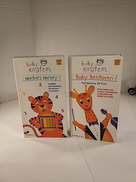 WALT DISNEY BABY Einstein - Baby Beethoven And Numbers Nursery- 2 VHS ...